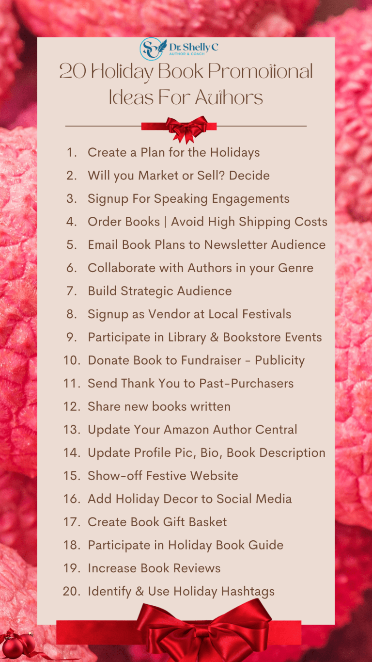 20 Holiday Book Promotional Ideas For Authors… – Success Strategies